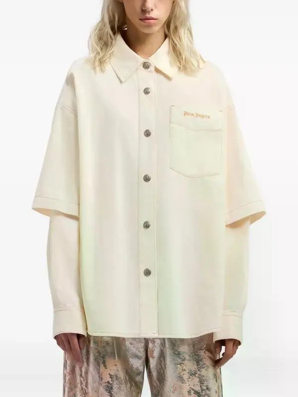 Palm Angels Hybrid Buttoned Overshirt