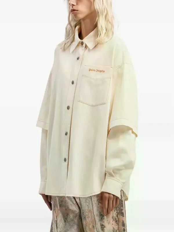 Palm Angels Hybrid Buttoned Overshirt