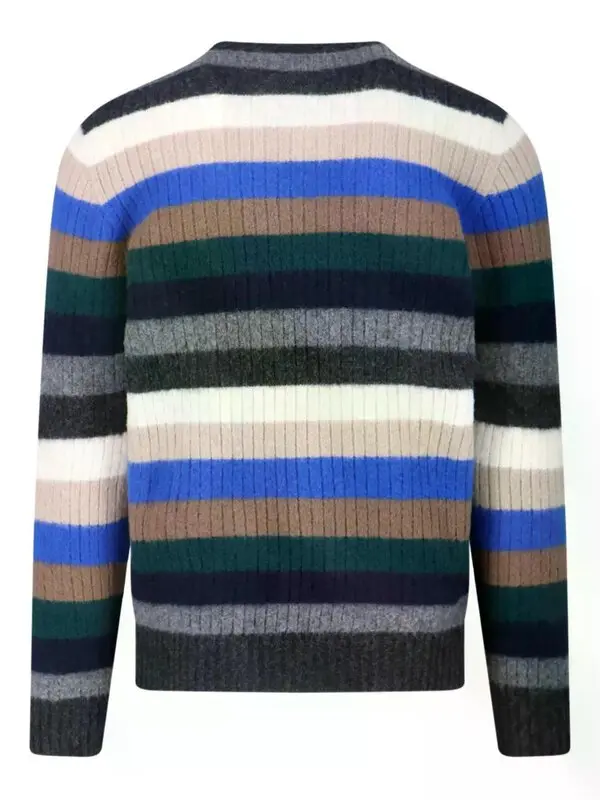 DRUMOHR Striped Wool Sweater - Grey