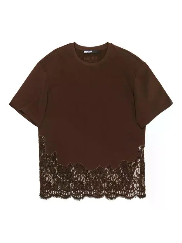 Bimba Y Lola Lace-trimmed T-shirt
