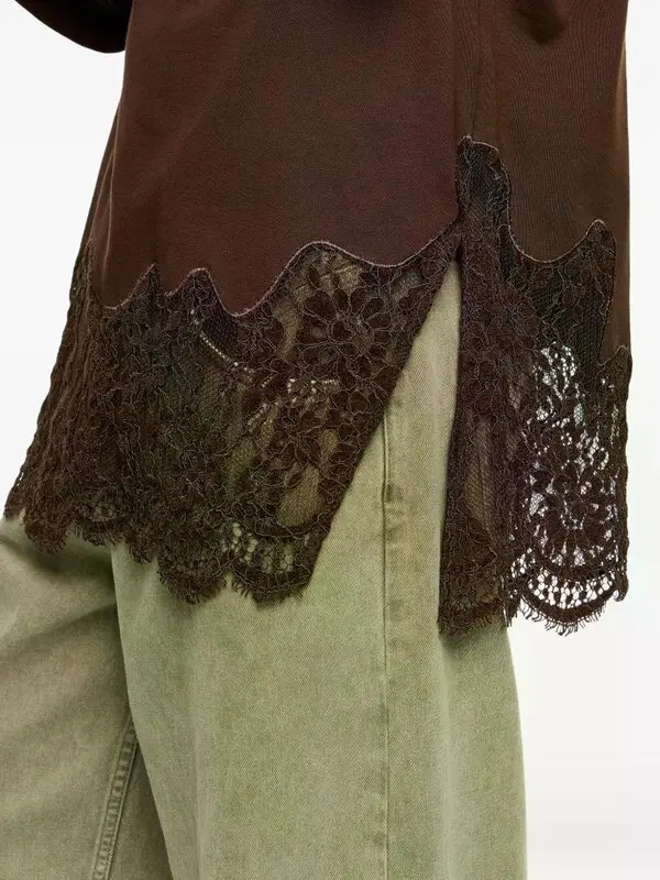 Bimba Y Lola Lace-trimmed T-shirt