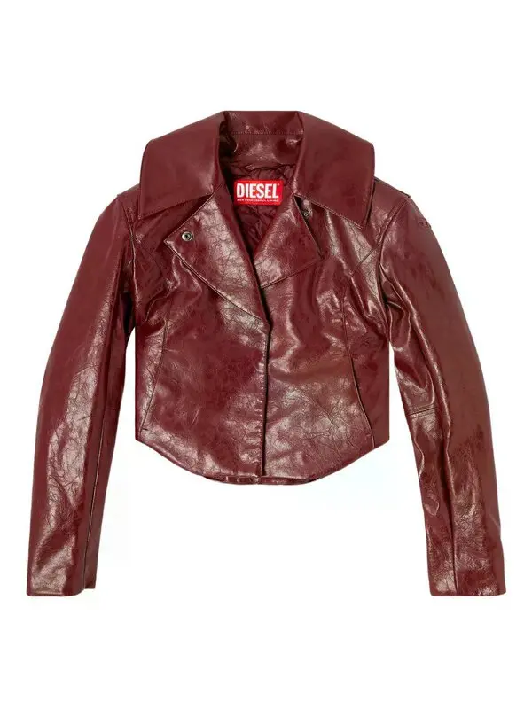 DIESEL® G-ameck Logo-embossed Jacket - Brown