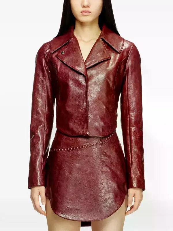 DIESEL® G-ameck Logo-embossed Jacket - Brown