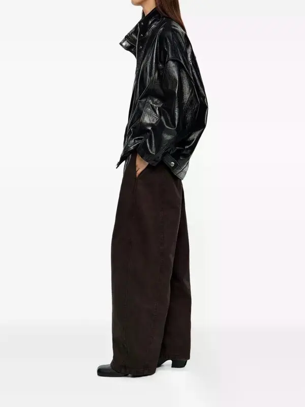 Bimba Y Lola Leather Zip-up Jacket