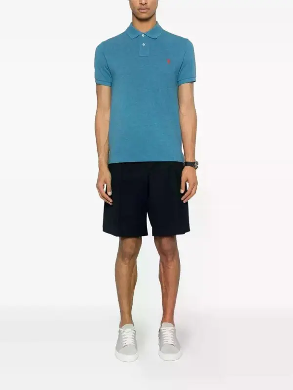 Polo Ralph Lauren Polo Pony-embroidered Polo Shirt - Blue