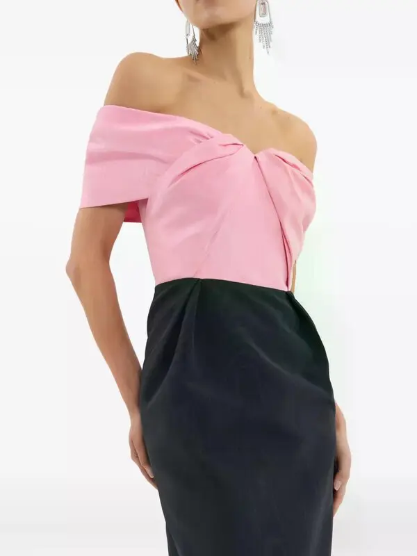 Rebecca Vallance Amaro Off-shoulder Maxi Dress - Pink