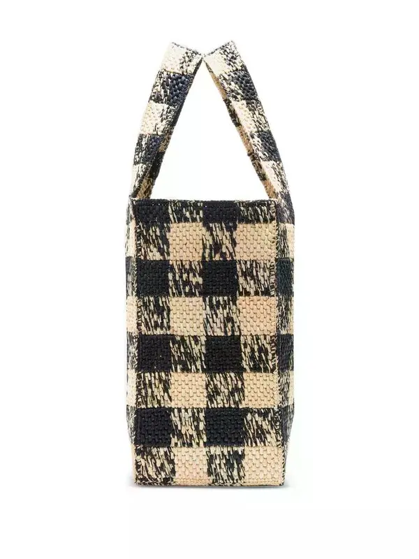 Loewe Large Checkerboard Tote Bag With Logo