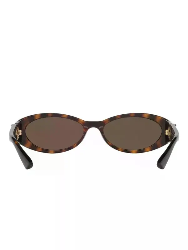 Gucci Oval-frame Sunglasses - Brown