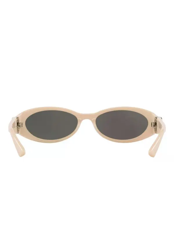 Gucci Oval-frame Sunglasses - Neutrals