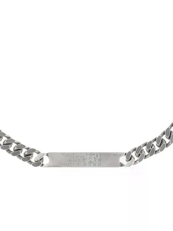MAISON MARGIELA Chain Plaque Necklace