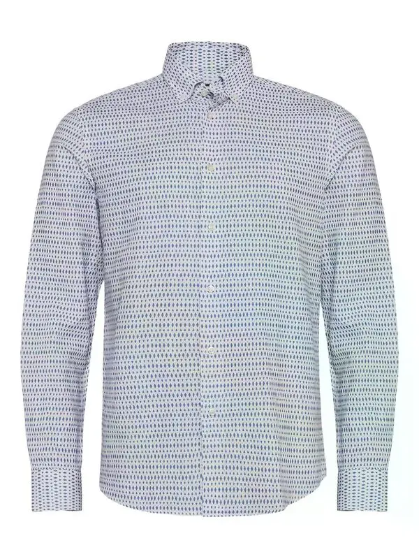 LOJA DAS MEIAS Buttoned Pattern Shirt - White