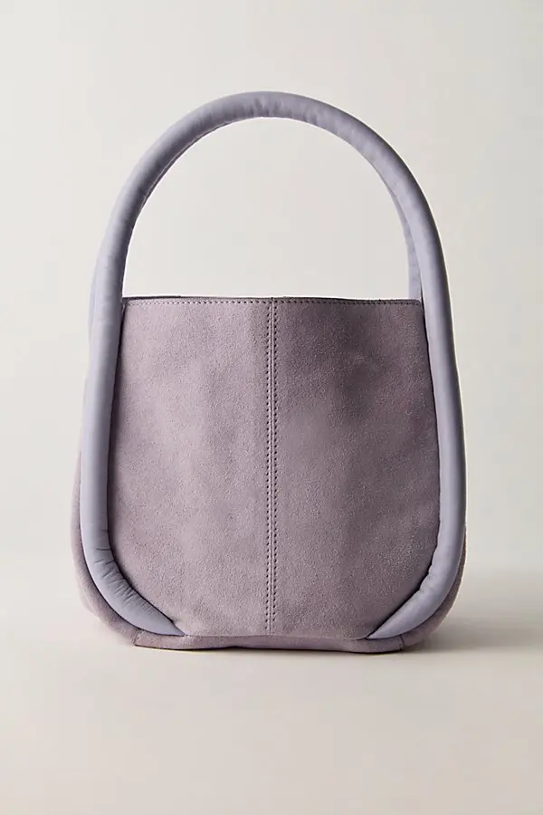Free People Barlow Suede Bucket Bag - Fields Of Lilac