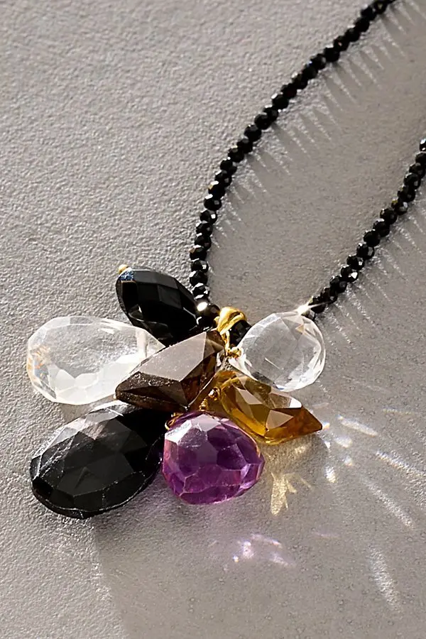 Chan Luu Beaded Cluster Necklace