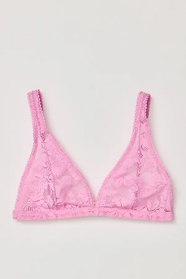 Free People Taking Time Plunge Bralette - Icing Pink Combo