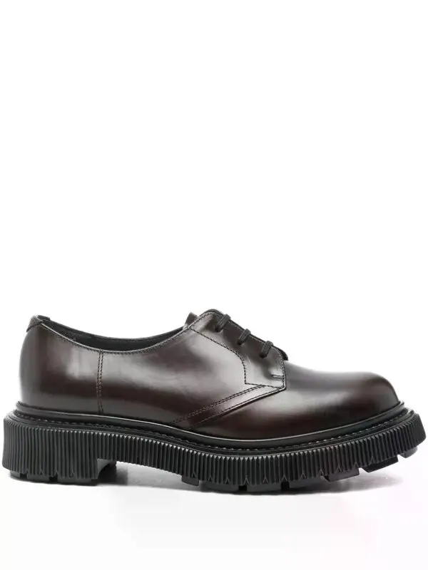 ADIEU PARIS Leather Derby Shoes - Brown