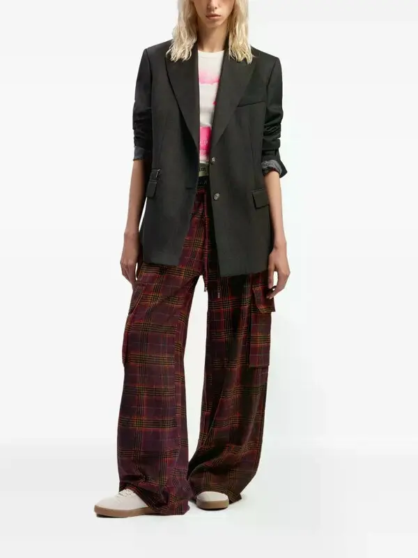Palm Angels Checked Cargo Trousers
