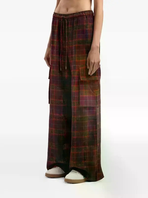 Palm Angels Checked Cargo Trousers