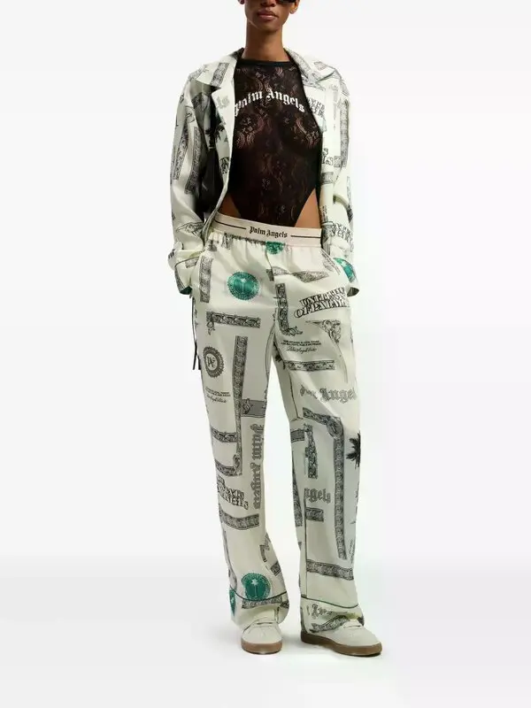 Palm Angels Dollar-print Pajama-style Pants