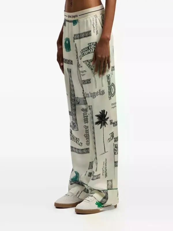 Palm Angels Dollar-print Pajama-style Pants