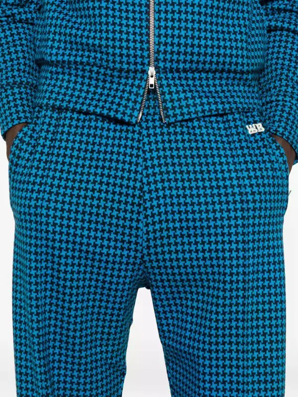 WALES BONNER Houndstooth Track Trousers