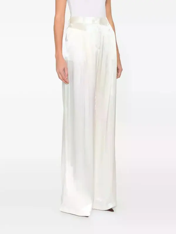 Andamane Pleat Detail Wide Leg Trousers