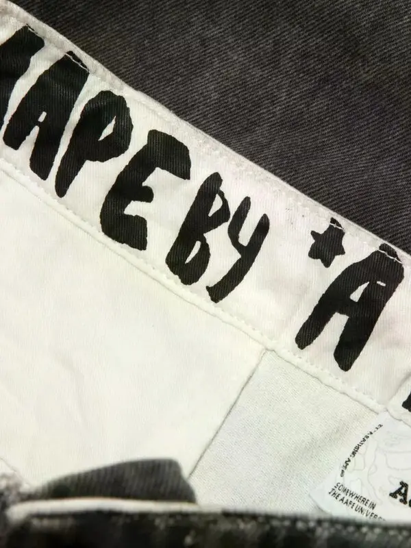 AAPE BY *A BATHING APE Appliqué Belted Trousers