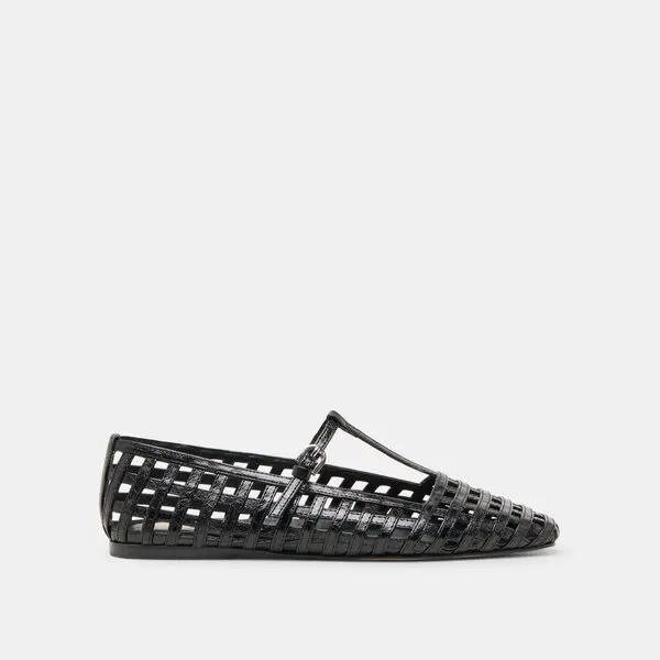 DOLCEVITA Rains Leather Ballet Flats - Black Stella