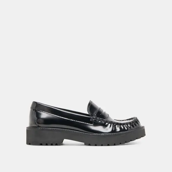 DOLCEVITA Merek Lug Sole Loafers - Midnight Boxleather