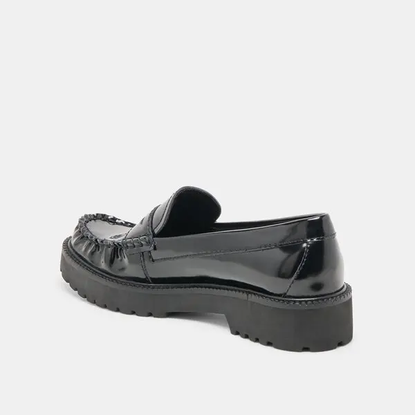 DOLCEVITA Merek Lug Sole Loafers - Midnight Boxleather