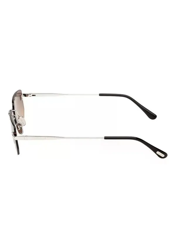 TOM FORD Ethan Rimless Geometric-frame Sunglasses - Grey