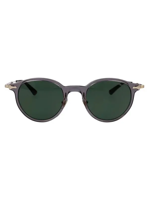 Montblanc Round Sunglasses - Grey-gold-green