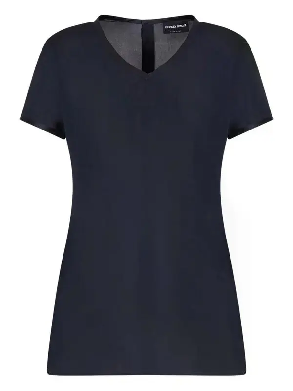 Giorgio Armani V-neck Silk Blouse