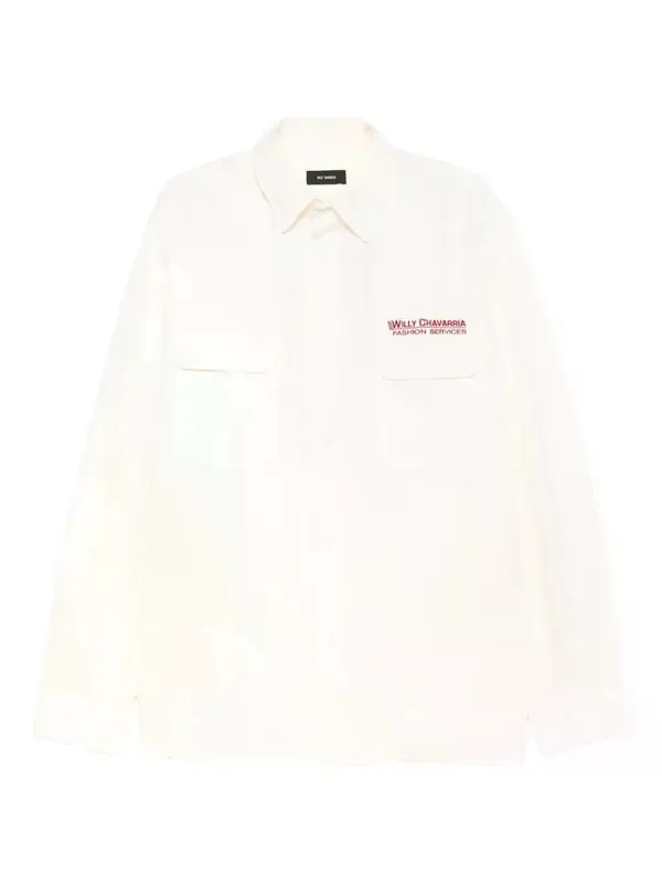 WILLY CHAVARRIA Logo-print Shirt - White