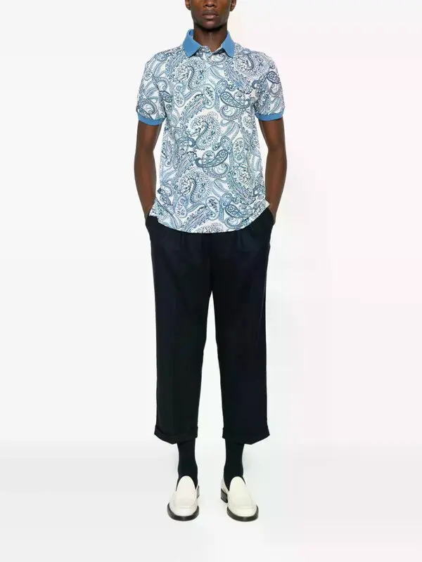 Etro Paisley-pattern Polo Shirt