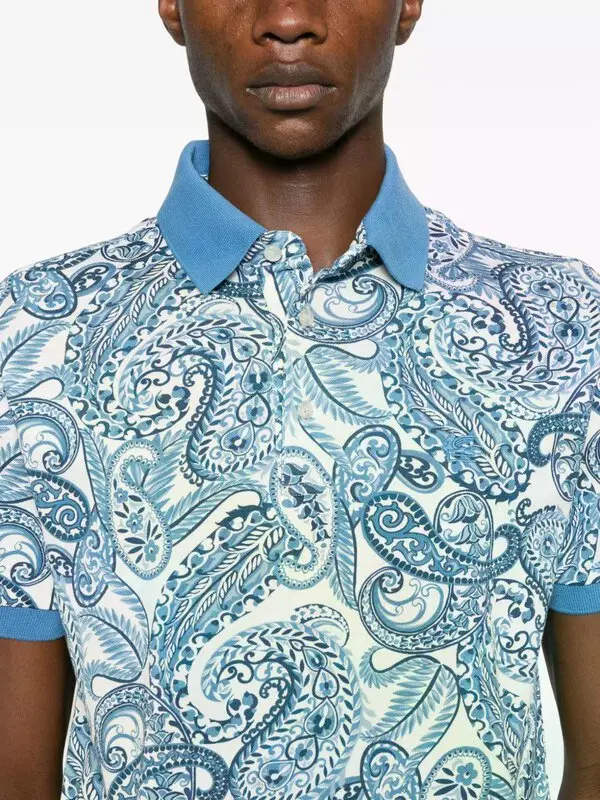 Etro Paisley-pattern Polo Shirt