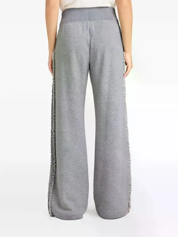 Cinq À Sept Maddie Ruffle Rhinestone Track Pants