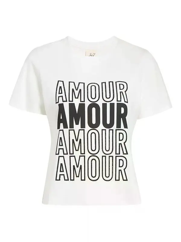 Cinq À Sept Amour T-shirt - White
