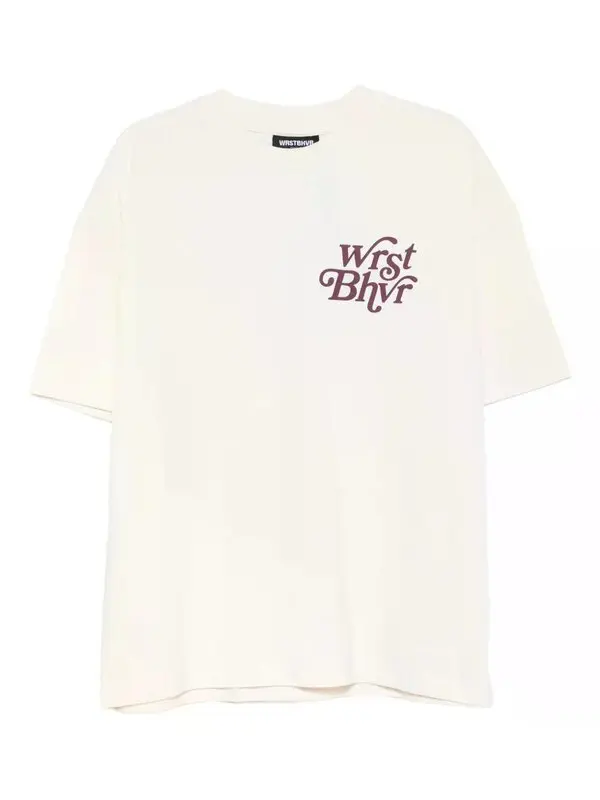 WRSTBHVR Logo-print T-shirt - White