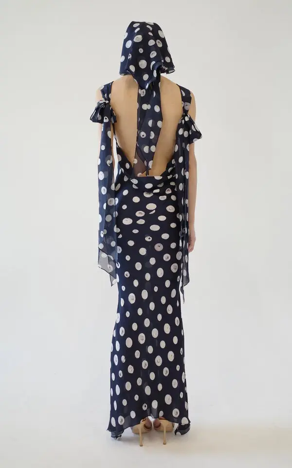 conner ives blue dress Palmer Floral Poplin Tiered Maxi Dress