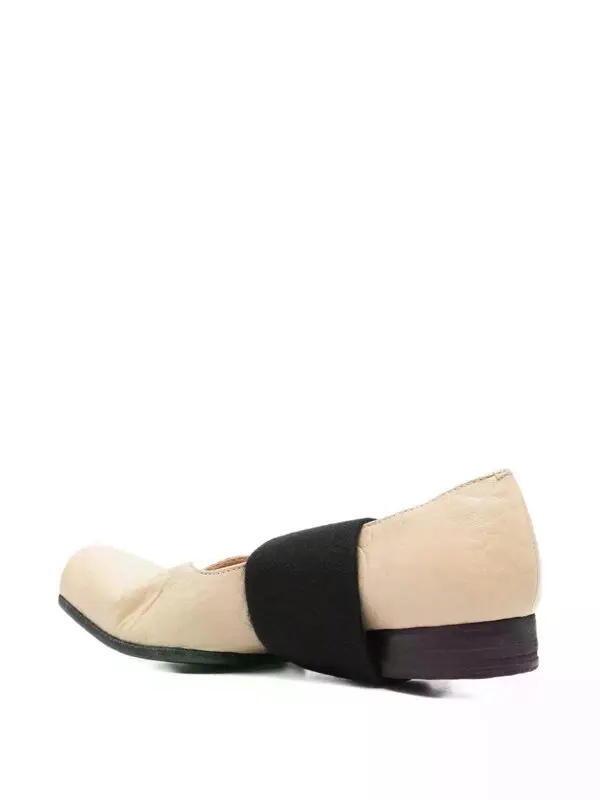 UMA WANG Two-tone Ballet Flats - Neutrals