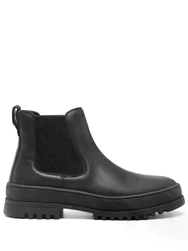 BLAUER. Leather Chelsea Boots