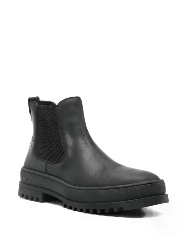 BLAUER. Leather Chelsea Boots