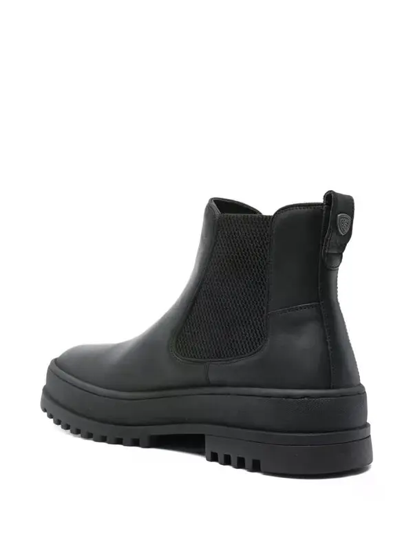 BLAUER. Leather Chelsea Boots