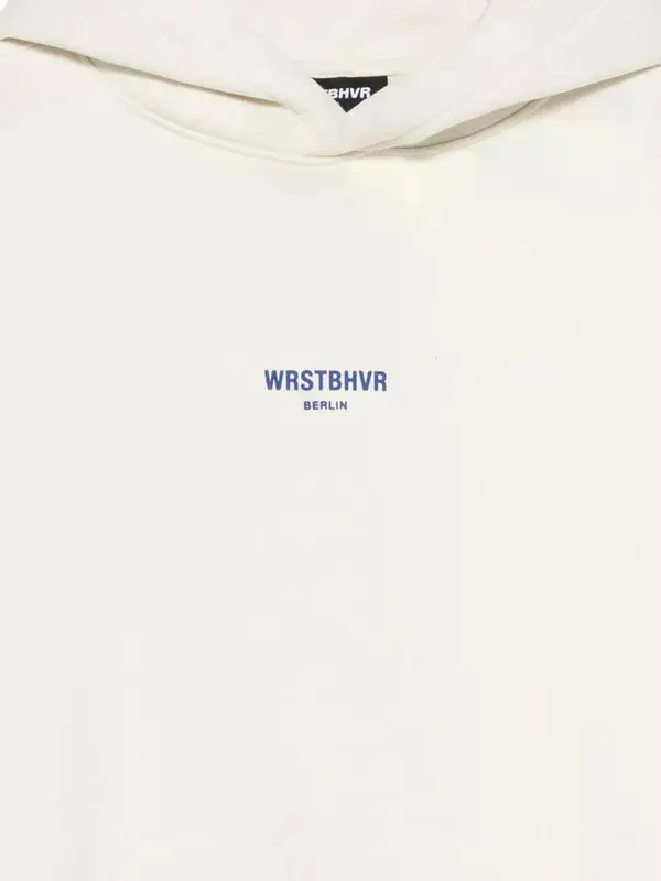 WRSTBHVR Logo Hoodie - Neutrals
