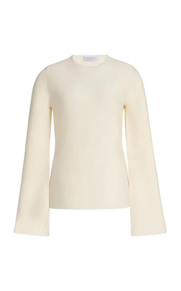 Gabriela Hearst Mason Wool-cashmere Top - Ivory