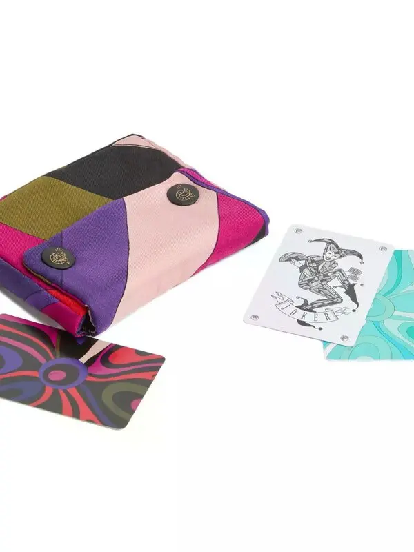 Emilio Pucci Marmo-print Playing Cards
