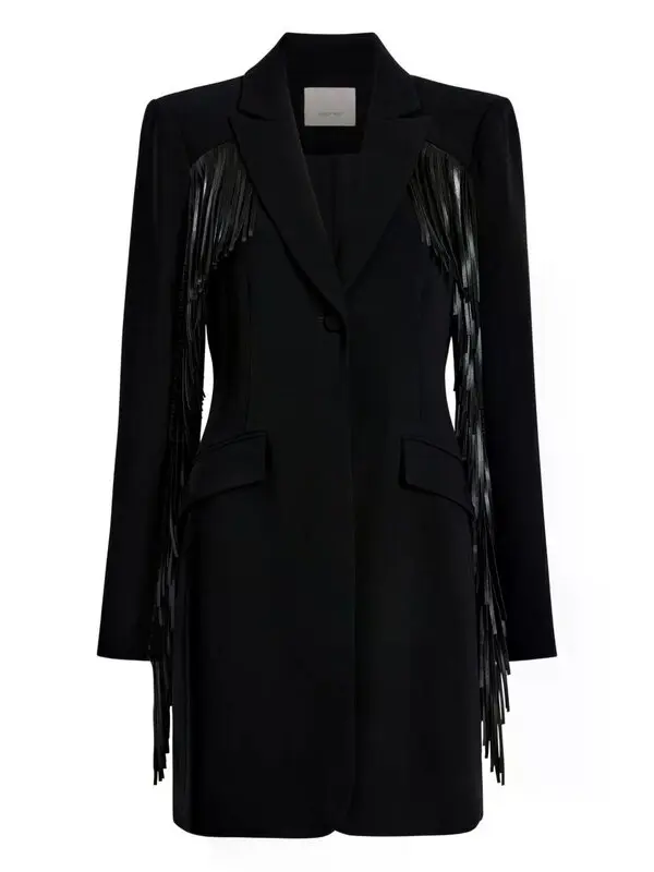 Cinq À Sept Joelette Fringe Mini Dress - Black