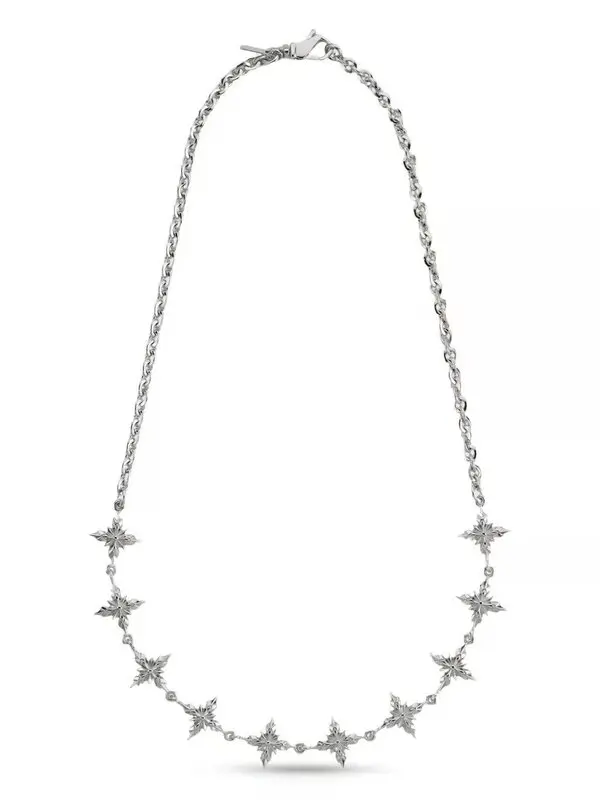 Emanuele Bicocchi Stella Ventis Star-embellished Chain-link Necklace - Silver
