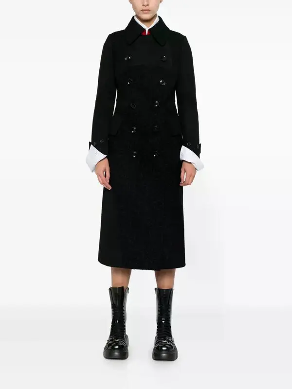 SHIRO SAKAI Panelled Double-breasted Coat
