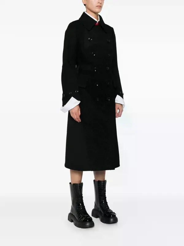 SHIRO SAKAI Panelled Double-breasted Coat